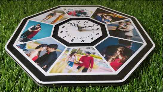 Wooden Octagon Clock - The Perfect Gift | Free Shipping all over India ...