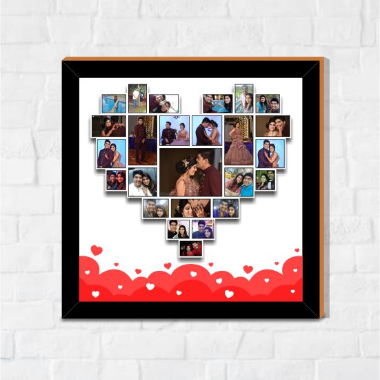 Heart Collage Frame - The Perfect Gift | Free Shipping all over India ...